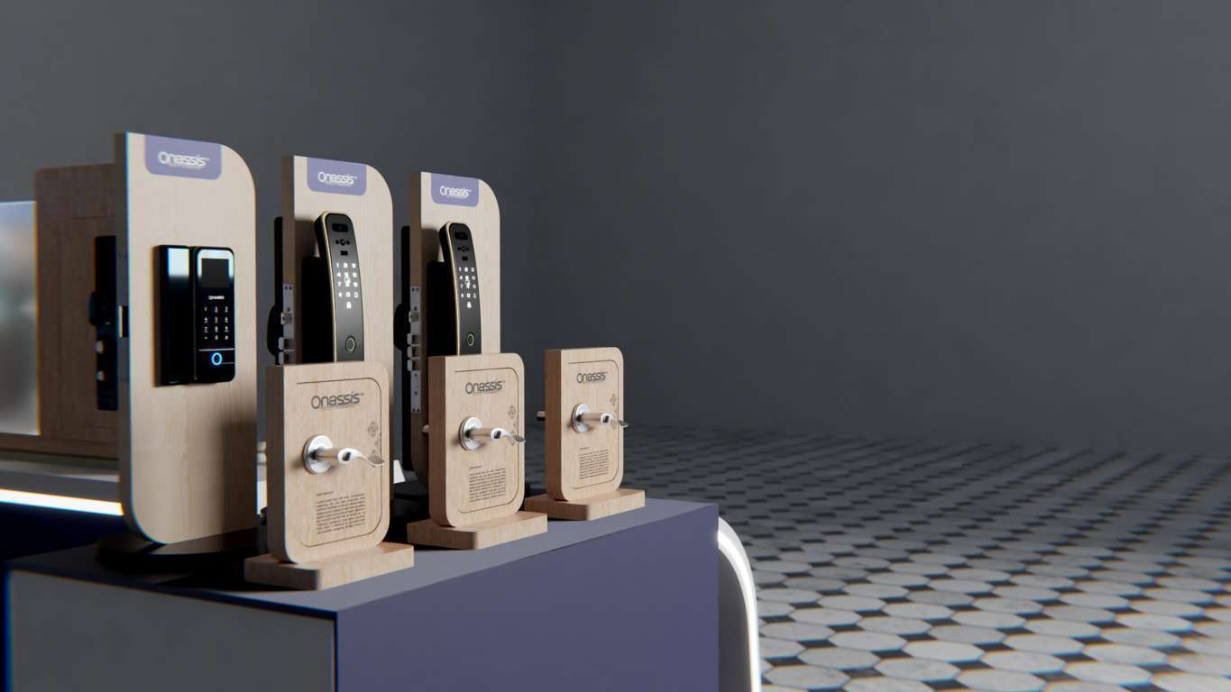 Display Digital Lock - Onassis Brand - Si Owel Studio